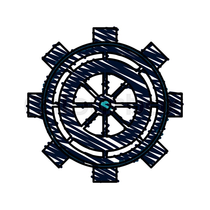 Intricate gear icon image vector ... | Stock vector | Colourbox