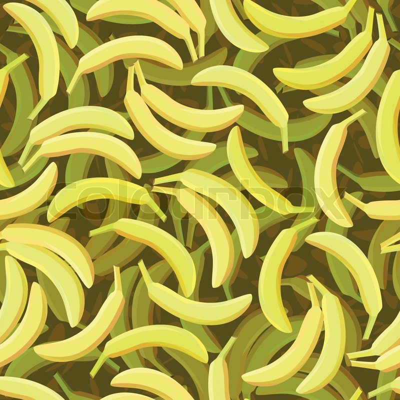 Seamless banana background | Stock vector | Colourbox