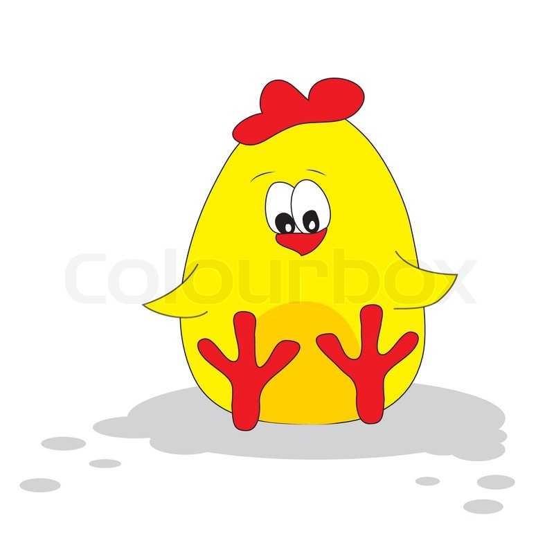 Cute kylling | Stock vektor | Colourbox