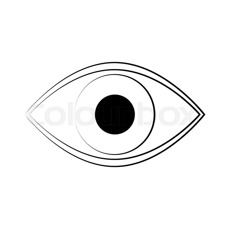 Beautiful woman eye icon vector ... | Stock vector | Colourbox