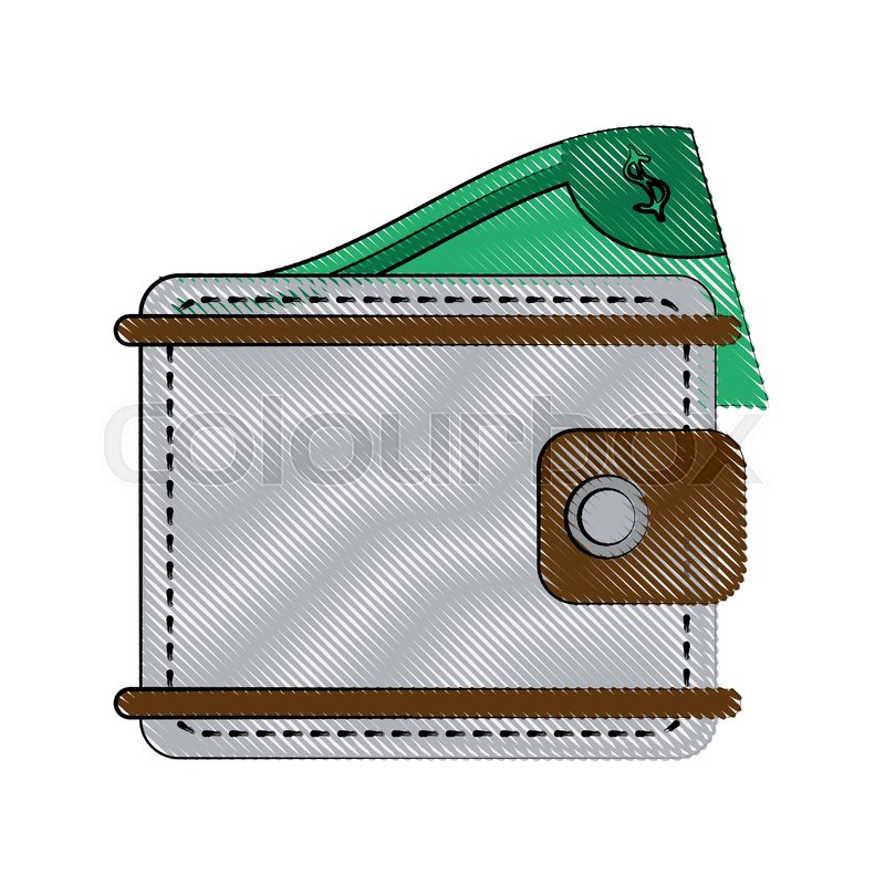 Wallet With Money Coming Out