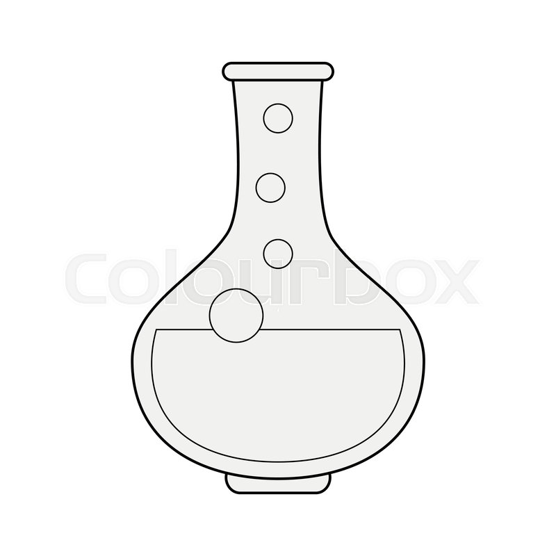 Round bottom flask icon image vector ... | Stock vector | Colourbox