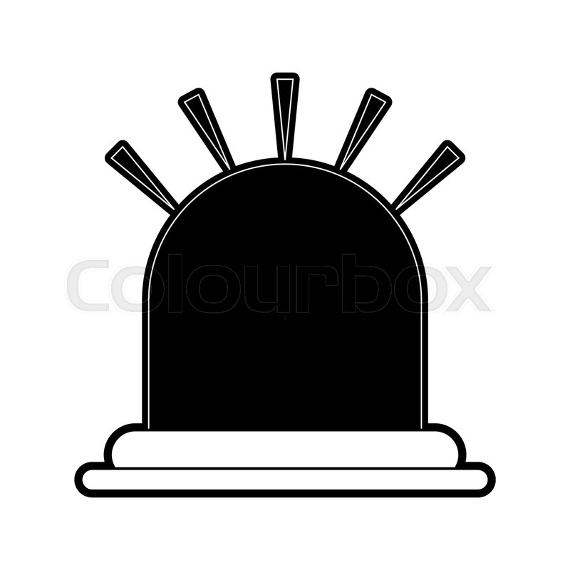 Red light alarm icon vector ... | Stock vector | Colourbox