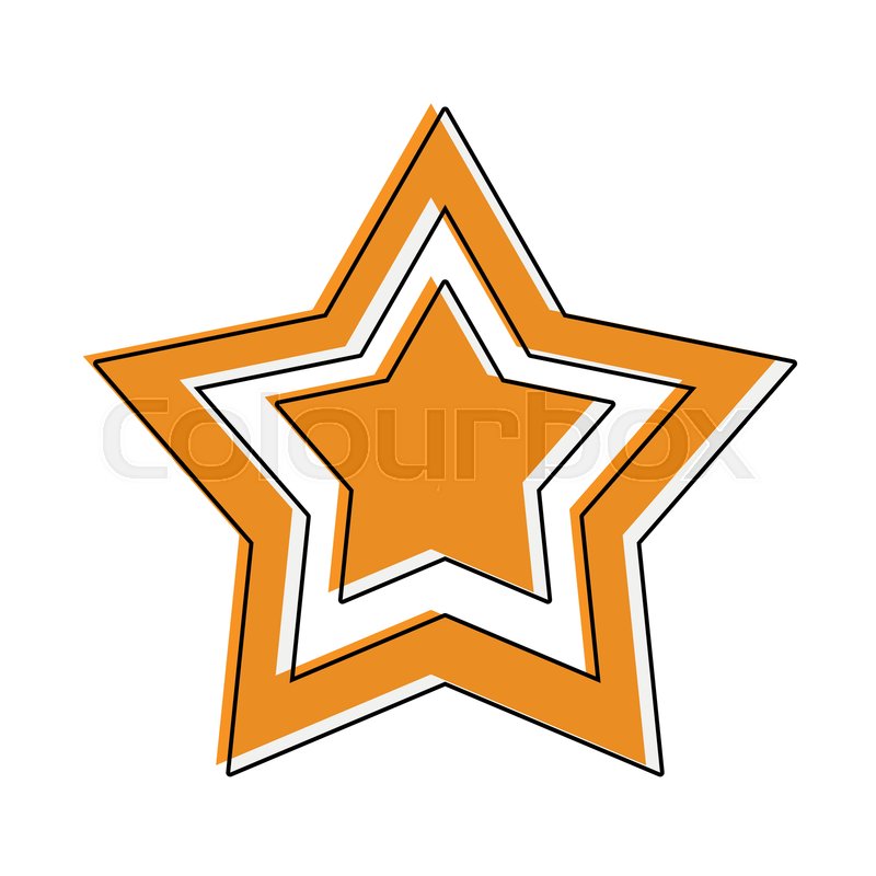 Star shape symbol icon vector ... | Stock vector | Colourbox