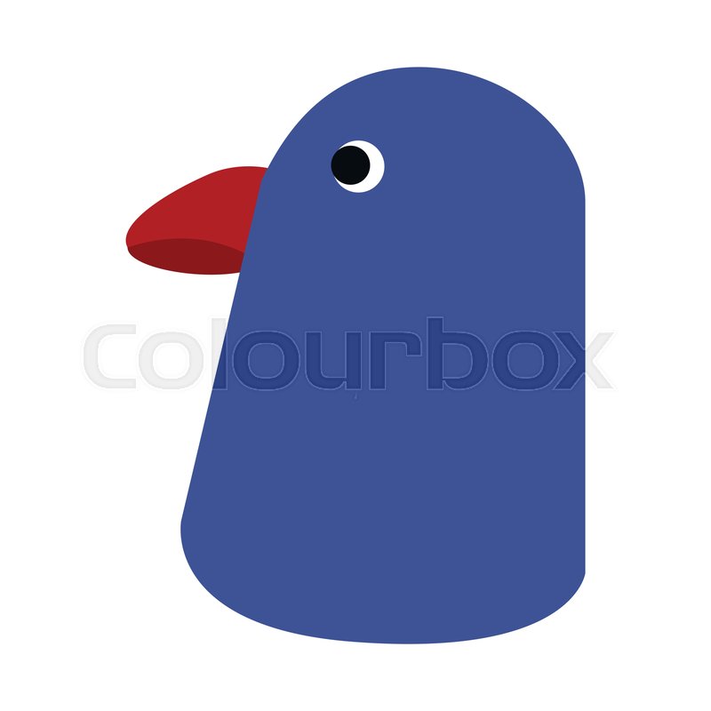 Cartoon Bird Head