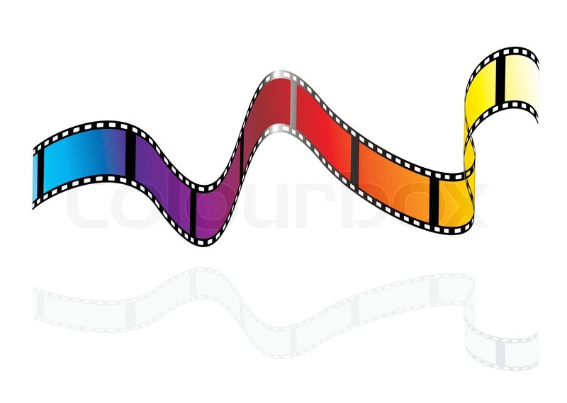 Movie Film Strip Rainbow