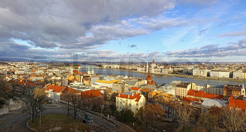 Panoramic view of Budapest city, ... | Stock image | Colourbox