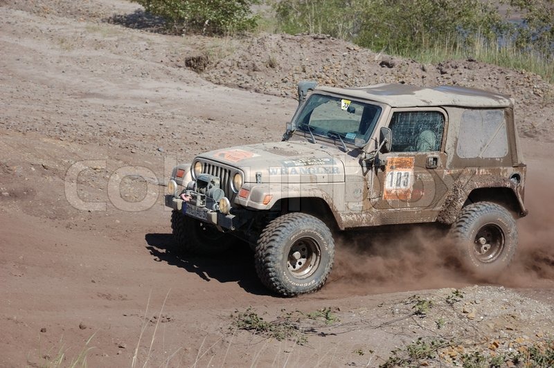 Jeep Wrangler at offroad rally ... | Stock Photo | Colourbox