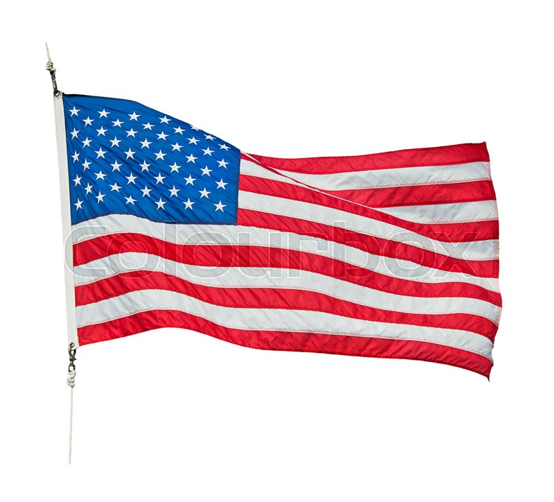 Real American Flag Waving