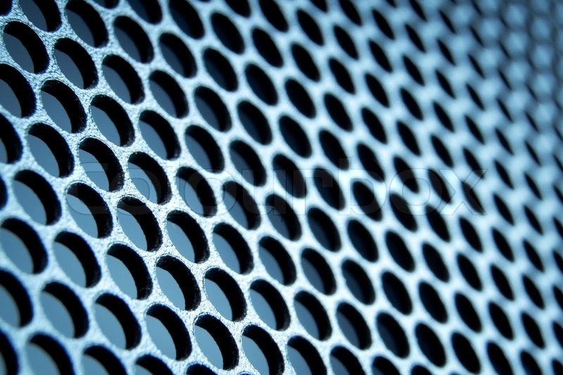 Metallic Grid Pattern Is