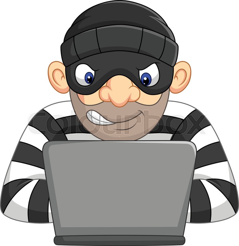 Computer Thief Clipart
