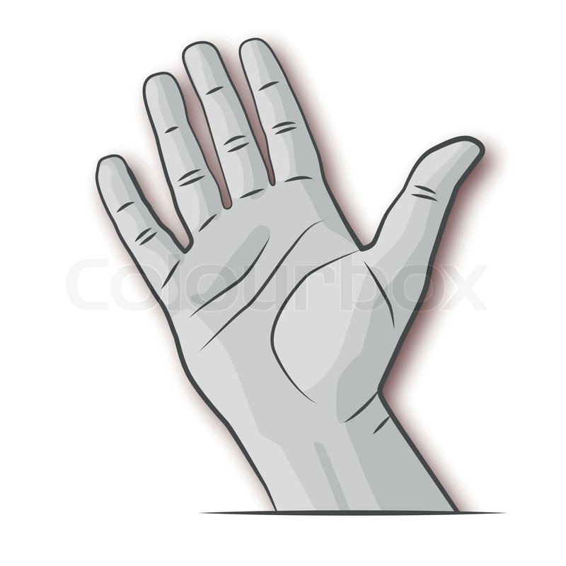 Hand in greeting | Stock vector | Colourbox