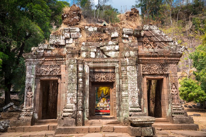 Wat Phu is the UNESCO world heritage ... | Stock image | Colourbox