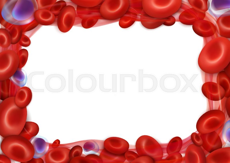 Blood circulation. Vector rectangular ... | Stock vector | Colourbox