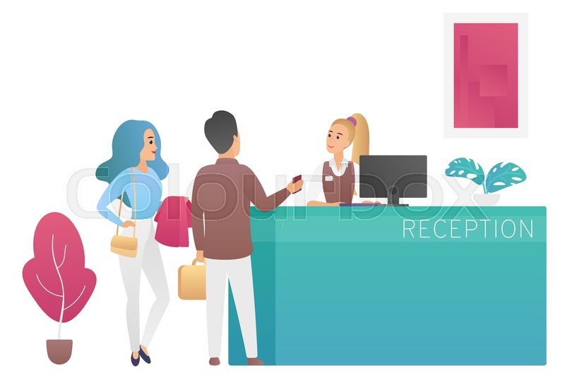 Office Receptionist Cartoon