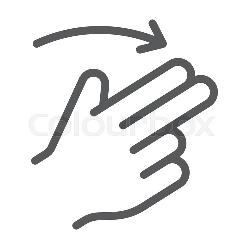Finger Swipe Icon