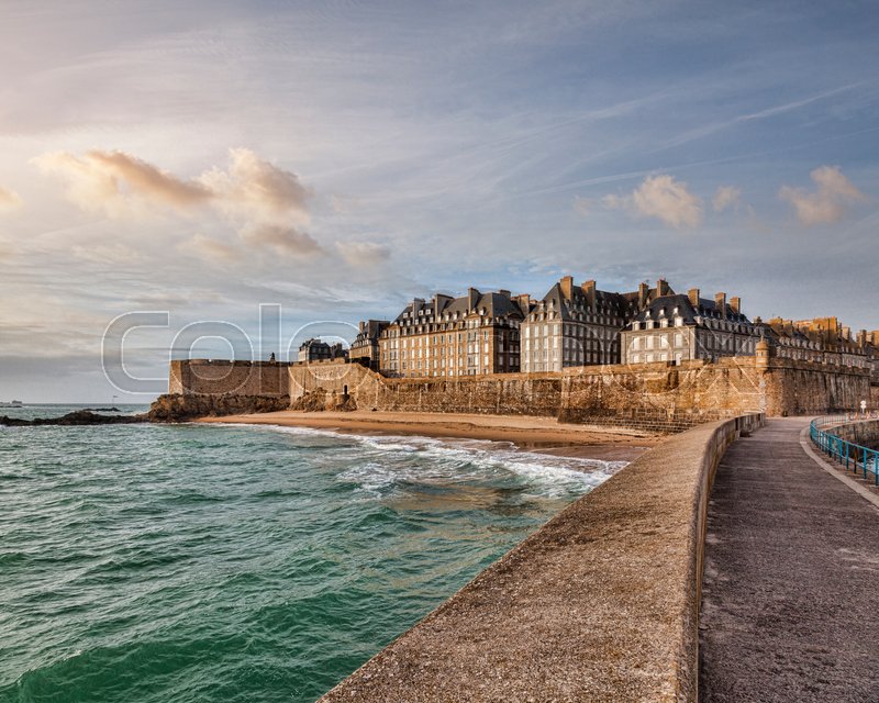 The old town of Saint-Malo, Brittany, ... | Stock image | Colourbox