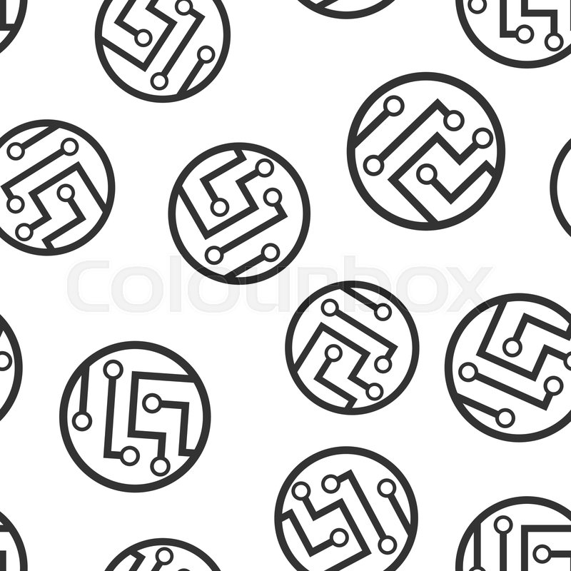 Microchip Pattern Black And White