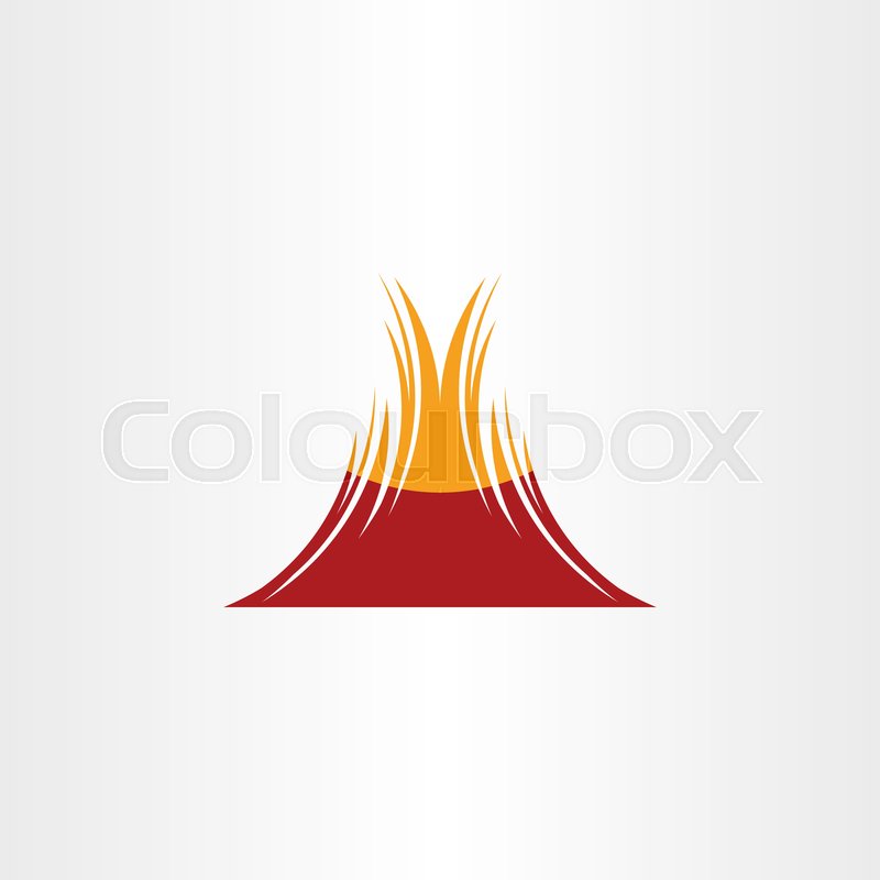 Volcano vector symbol icon design ... | Stock vector | Colourbox