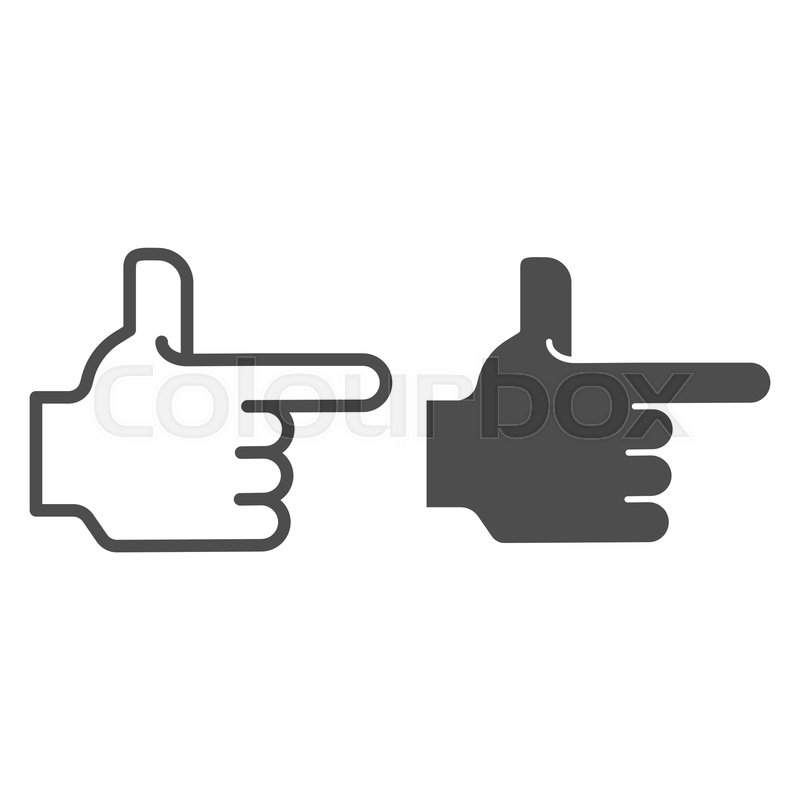 Pointing Right Hand Icon