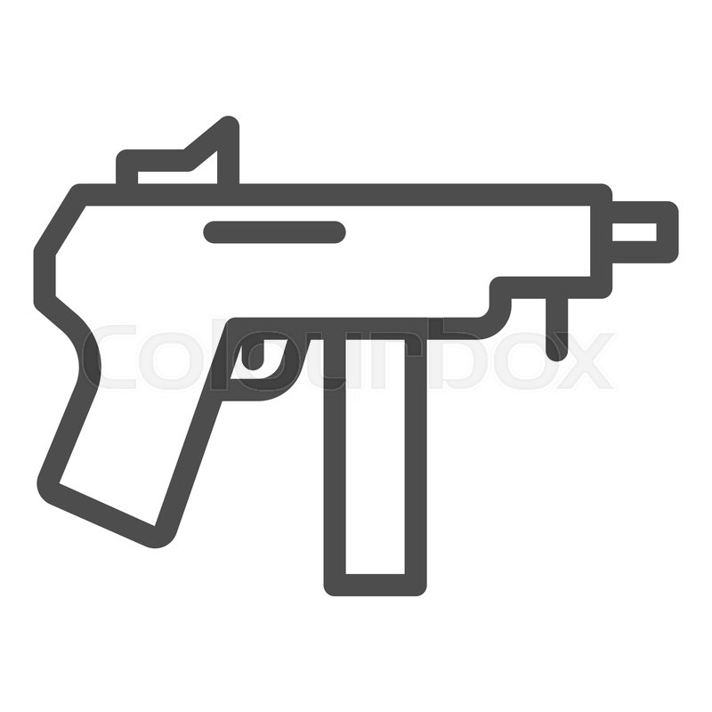 Machine Gun Outline