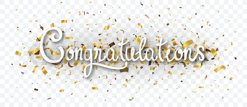 Vector Illustration of Congratulations ... | Stock vector | Colourbox