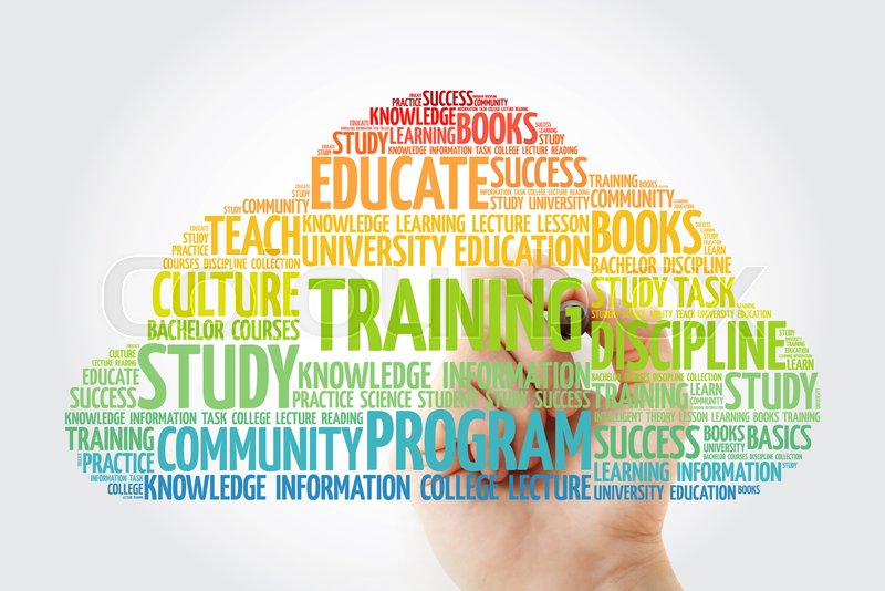TRAINING word cloud collage with ... | Stock image | Colourbox