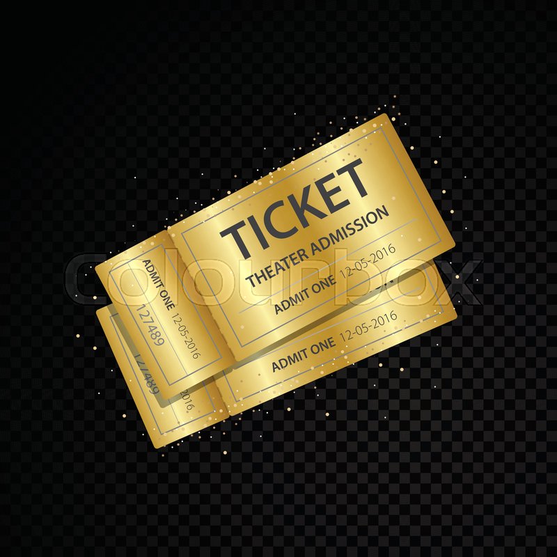 Golden Ticket Vector