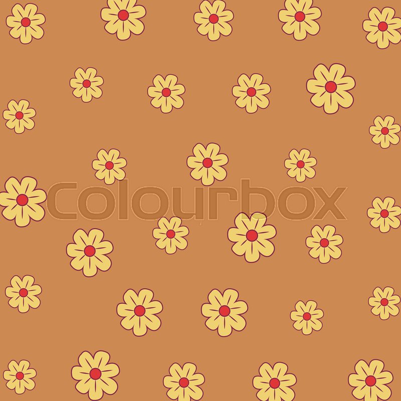 Flower cartoon isolated pattern ... | Stock vector | Colourbox