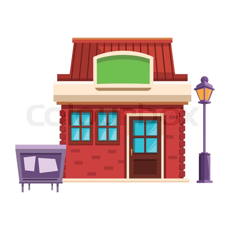 Cartoon Store Building