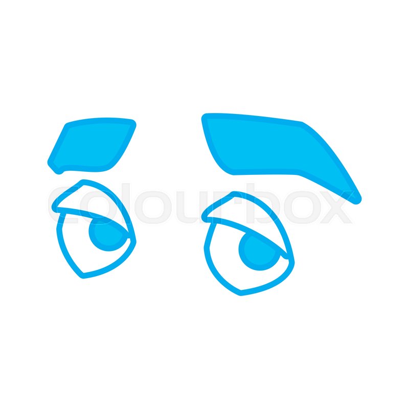 Man eyes cartoon icon vector ... | Stock vector | Colourbox