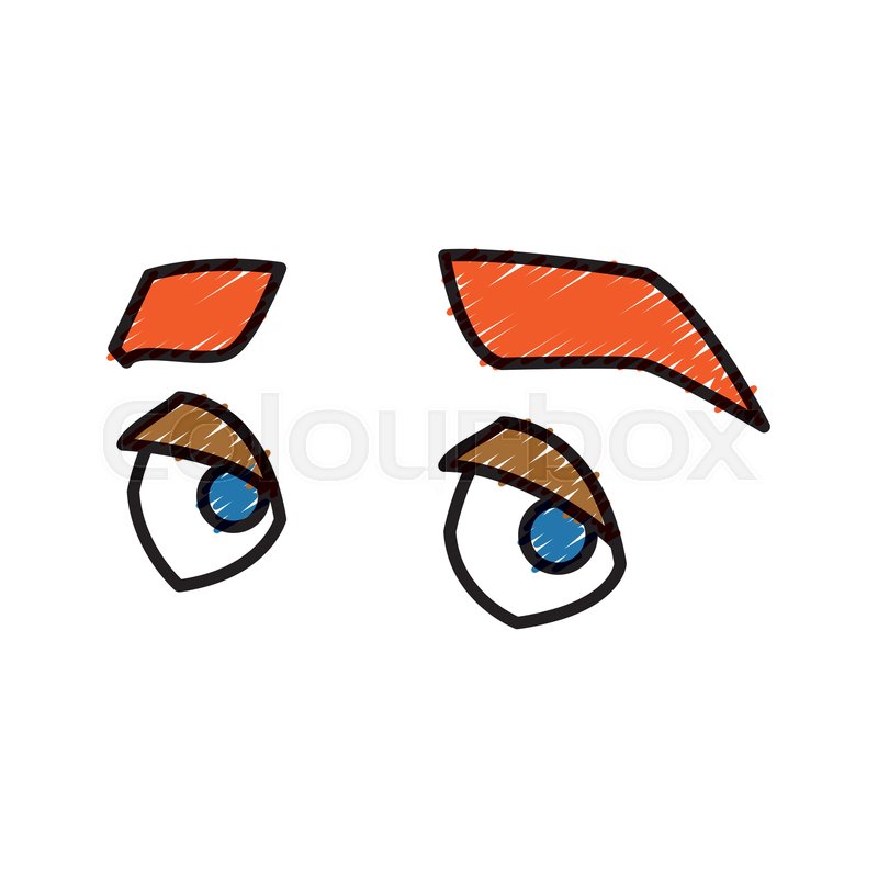 Man eyes cartoon icon vector ... | Stock vector | Colourbox