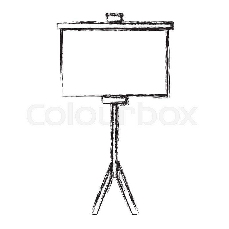 Portable whiteboard symbol icon vector ... | Stock vector | Colourbox