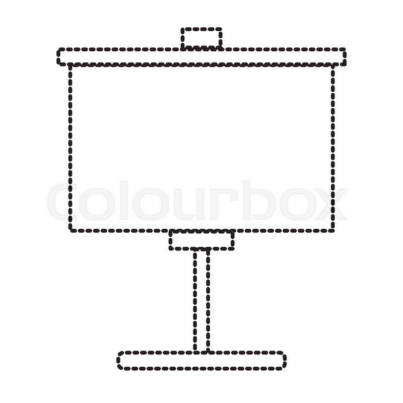 Portable whiteboard symbol icon vector ... | Stock vector | Colourbox