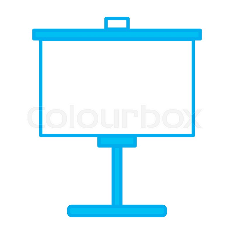 Portable whiteboard symbol icon vector ... | Stock vector | Colourbox