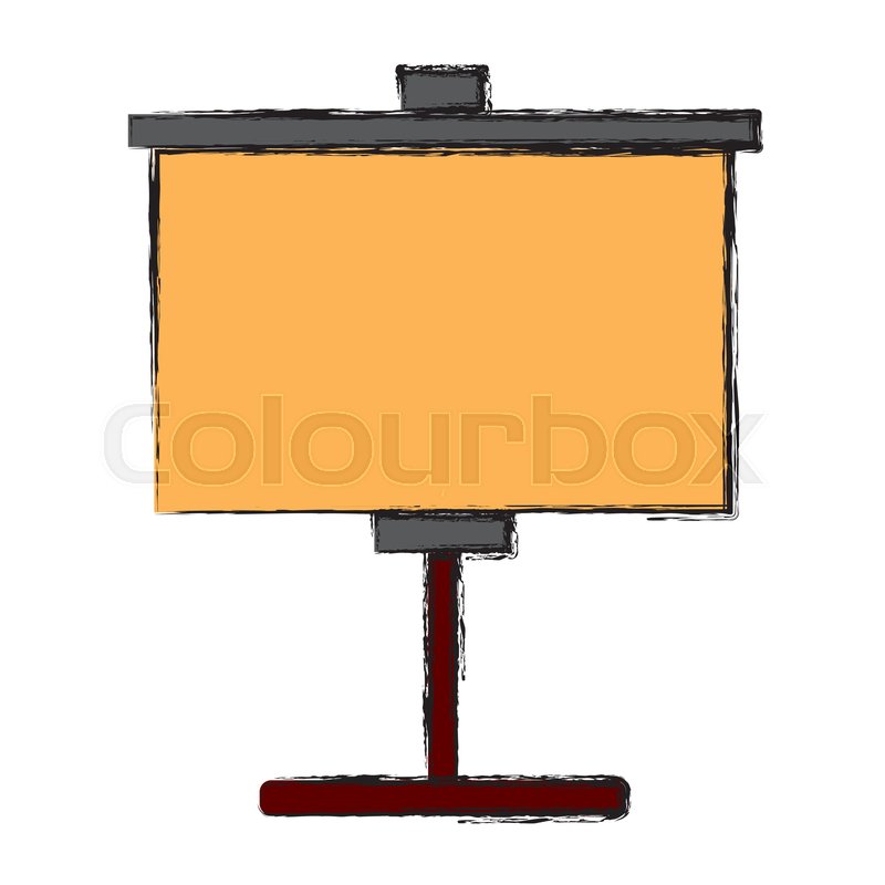 Portable whiteboard symbol icon vector ... | Stock vector | Colourbox