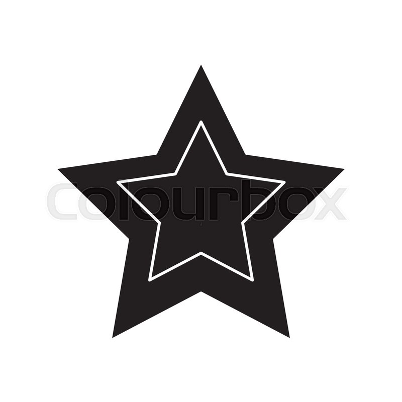 Star shape symbol icon vector ... | Stock vector | Colourbox