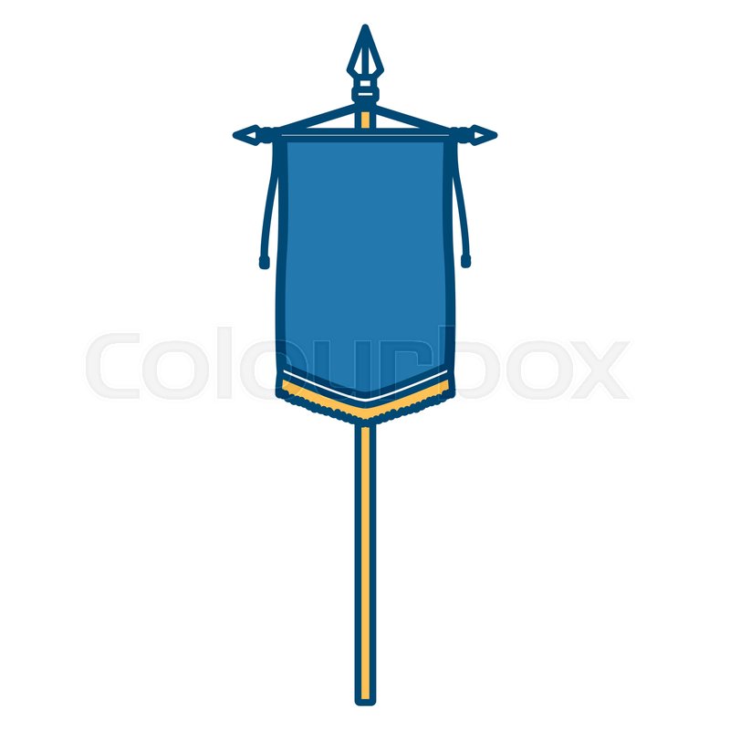 Medieval Flag Vector