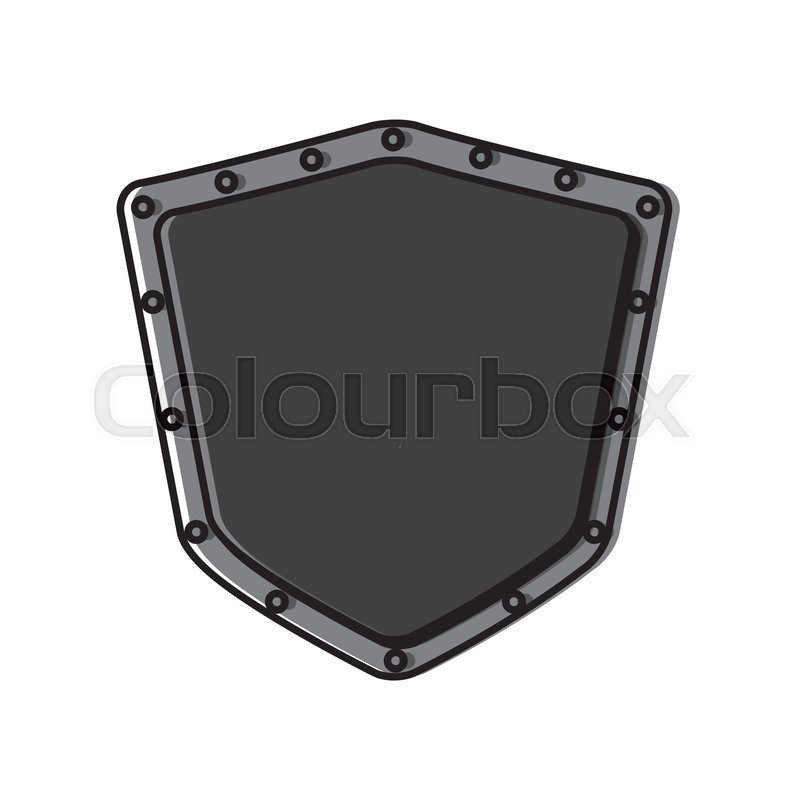Metallic warrior shield icon vector ... | Stock vector | Colourbox