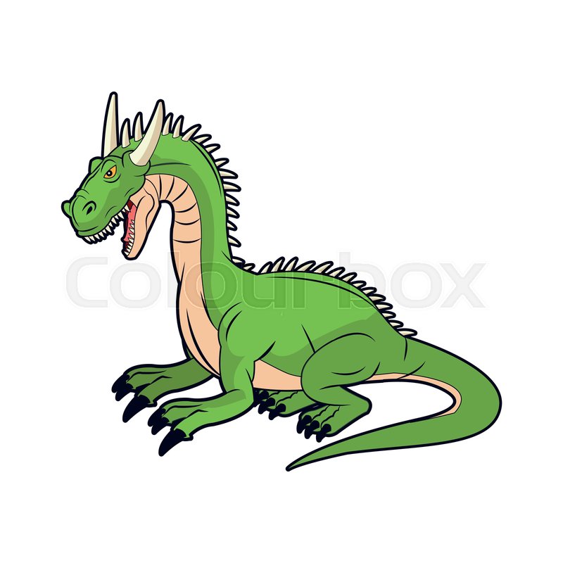 Fairy tale dragon animal mystic ... | Stock vector | Colourbox