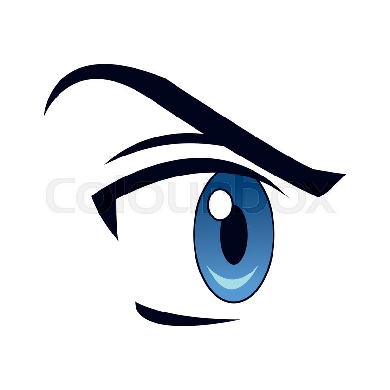 Cartoon eye expression emotion image ... | Stock vector | Colourbox