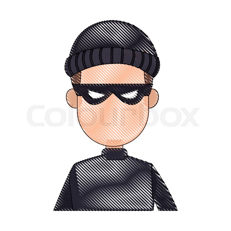 Face hacker man character technology ... | Stock vector | Colourbox