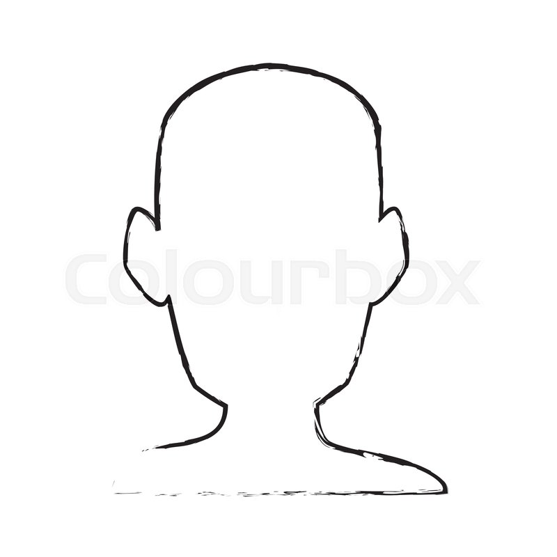 Front Head Outline