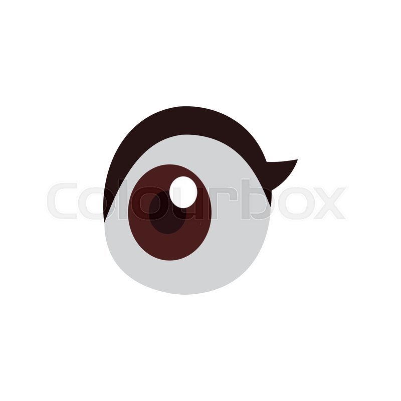 Cartoon eye vision look optic icon ... | Stock vector | Colourbox
