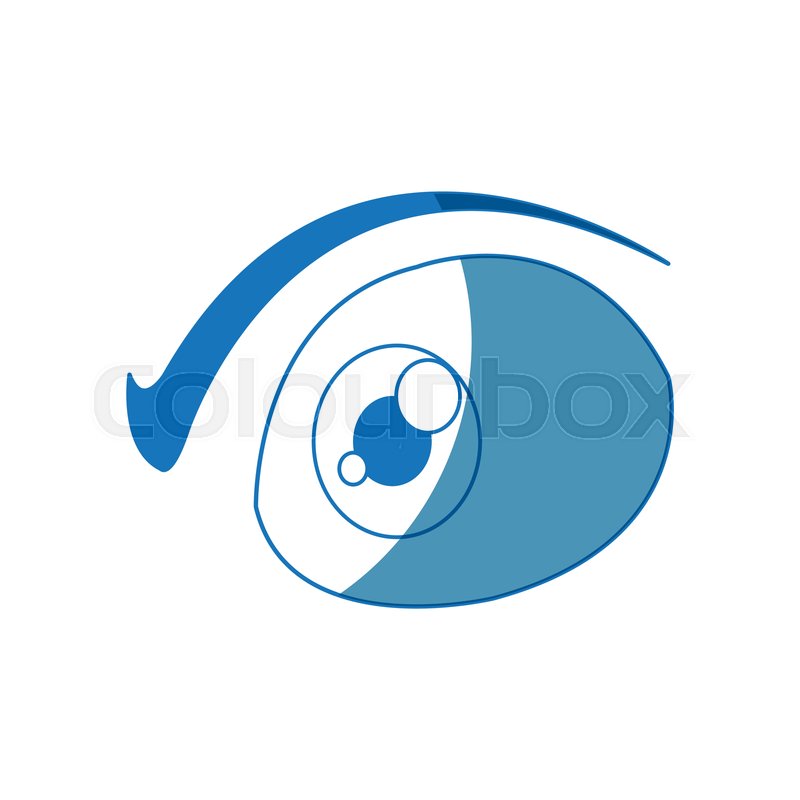 Cartoon eye people vision look optic ... | Stock vector | Colourbox