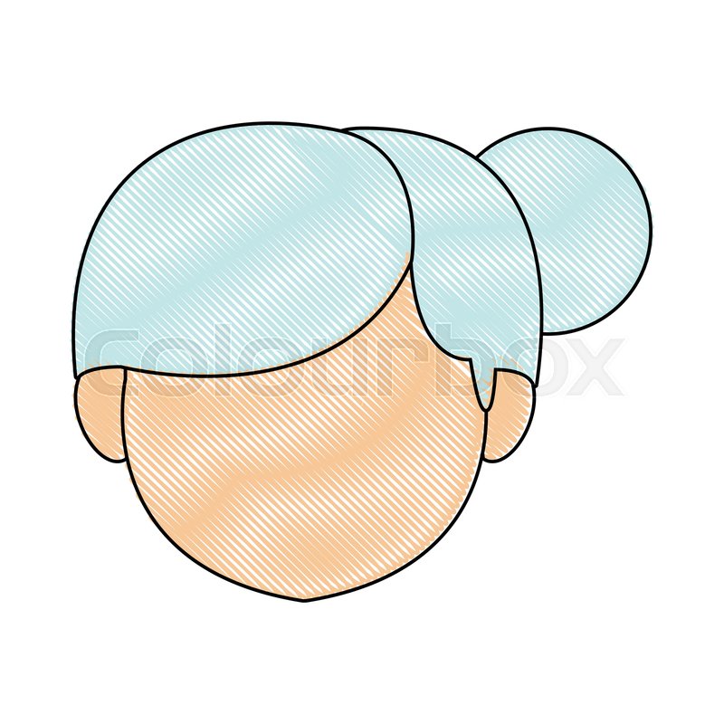 Female head cartoon woman face image ... | Stock vector | Colourbox