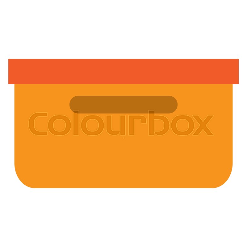 Container box flat icon Isolated ... | Stock vector | Colourbox