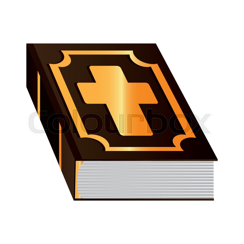Flat design holy bible icon vector ... | Stock vector | Colourbox