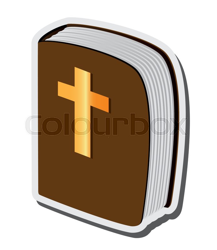 Flat design holy bible icon vector ... | Stock vector | Colourbox
