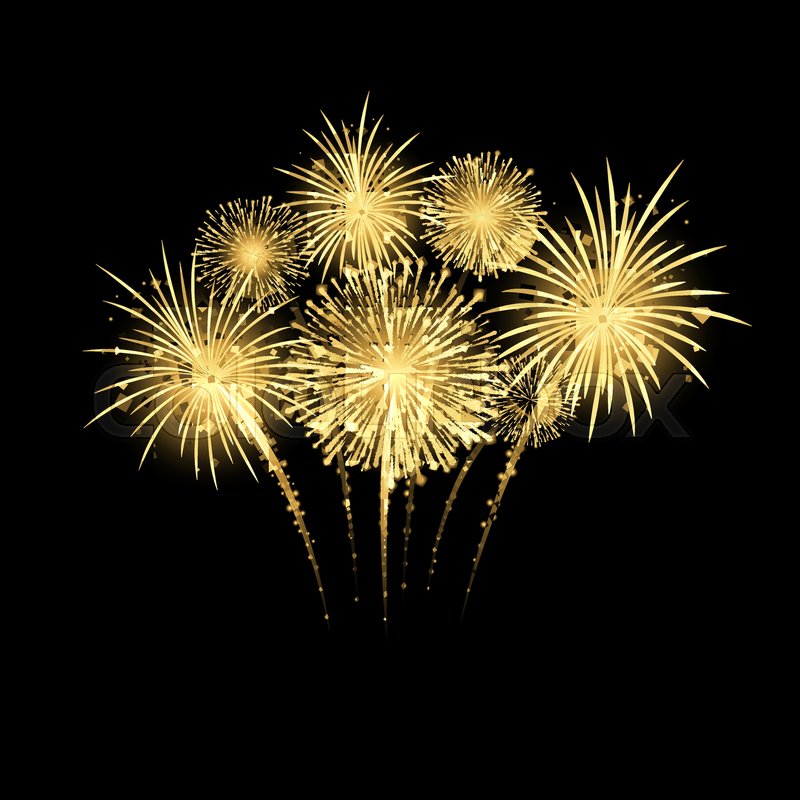 Fireworks Black Background